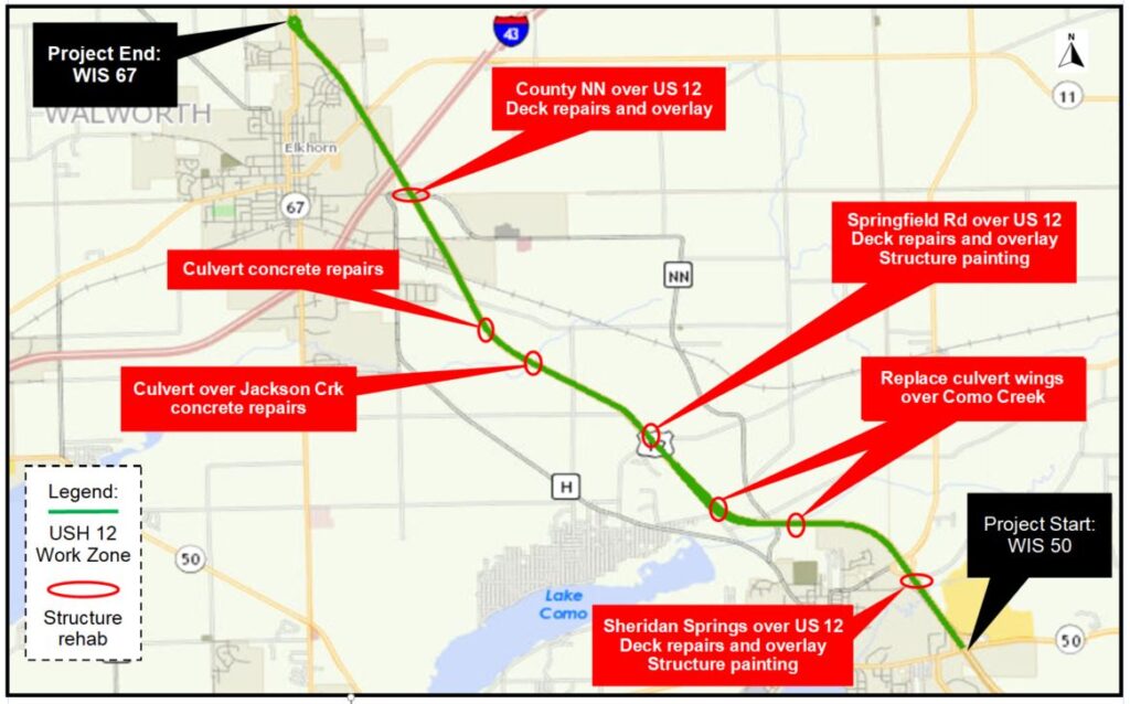 Highway 12 project from Elkhorn to Lake Geneva set to begin - Walworth ...