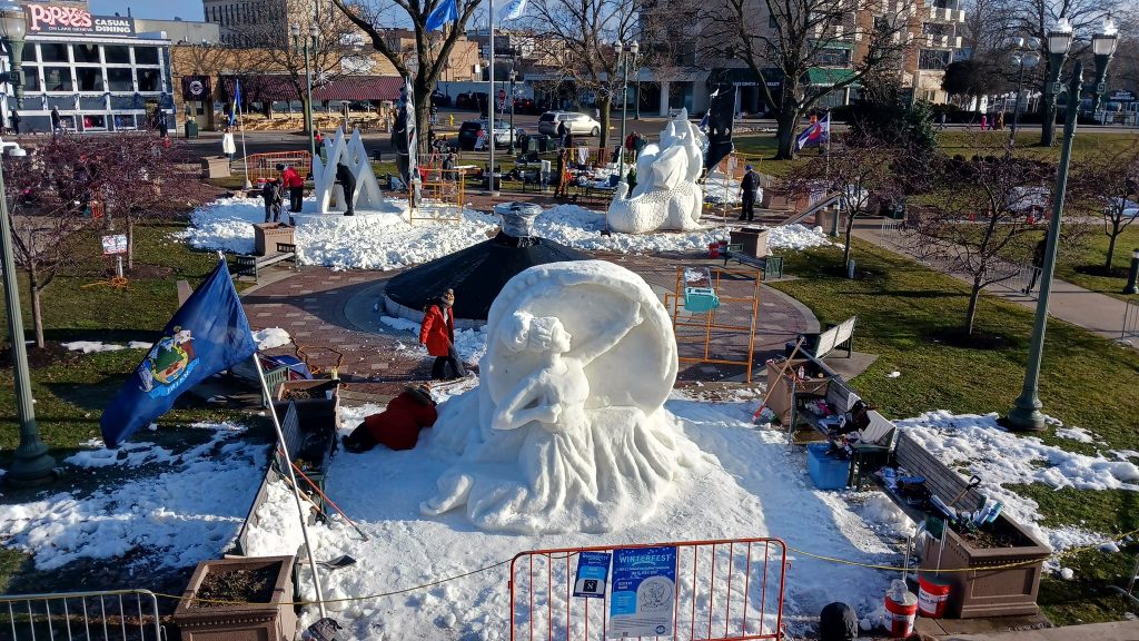 Snow sculpting kicks off Wednesday at 30th annual Winterfest in Lake ...